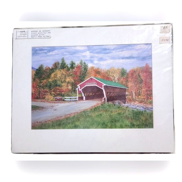 Artisan | Art | Autumn In Jackson 1x14 Archival Mat Signed Print By ...